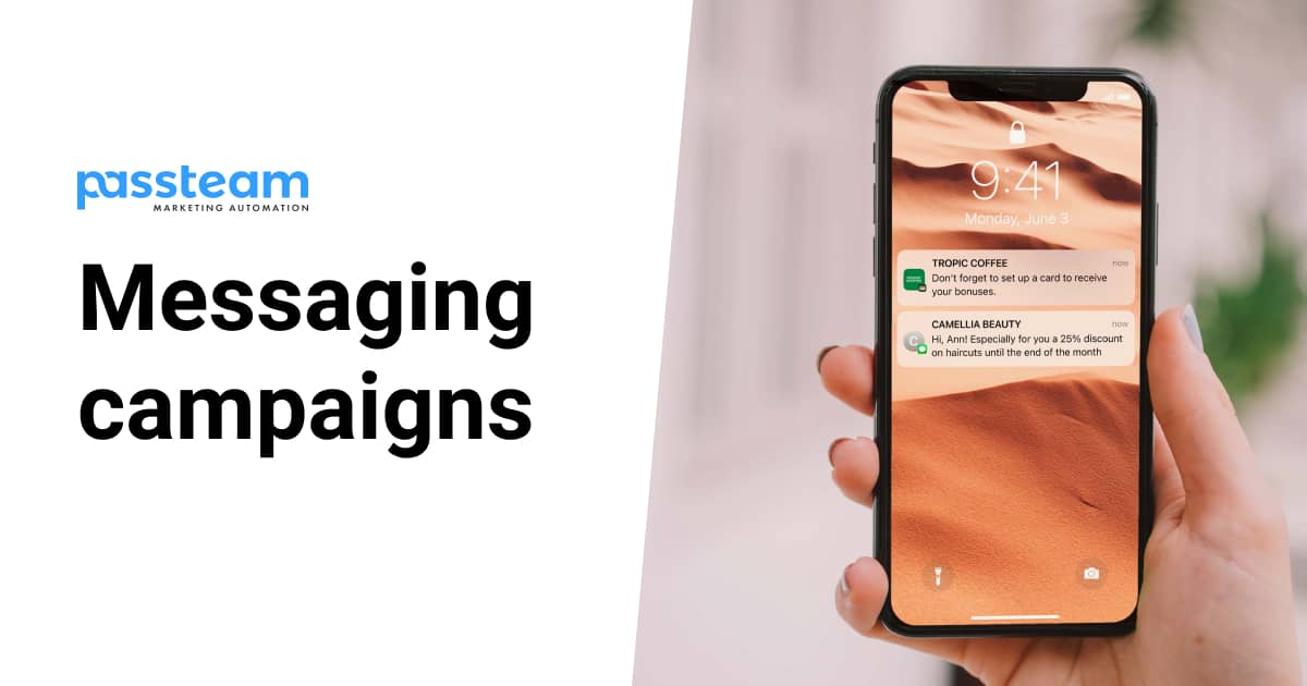 Business campaigns: sms and push | Passteam